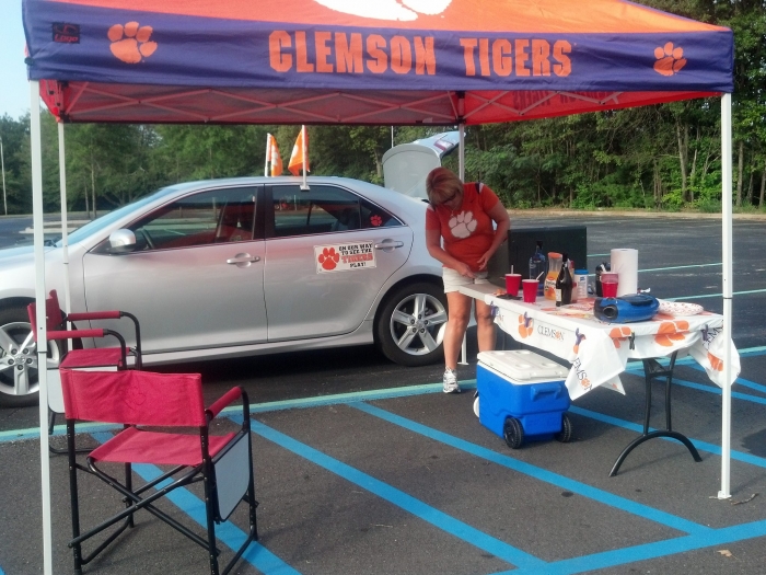 Clemson Tigers Tailgate Tent Canopy - Checkerboard